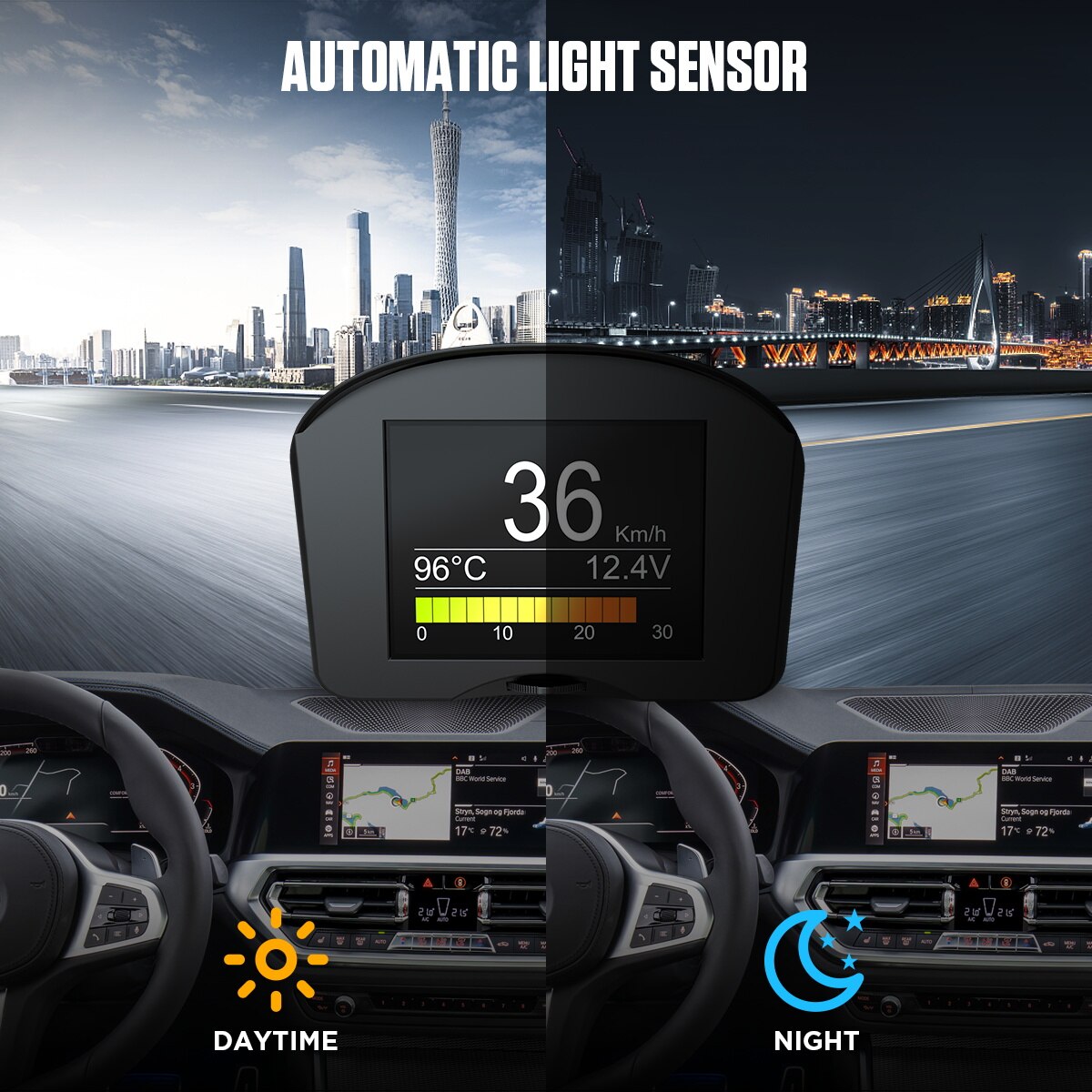 AUTOOL X50 Plus OBD2 Computer Auto OBD2 Head-Up Display HUD OBD Auto ...